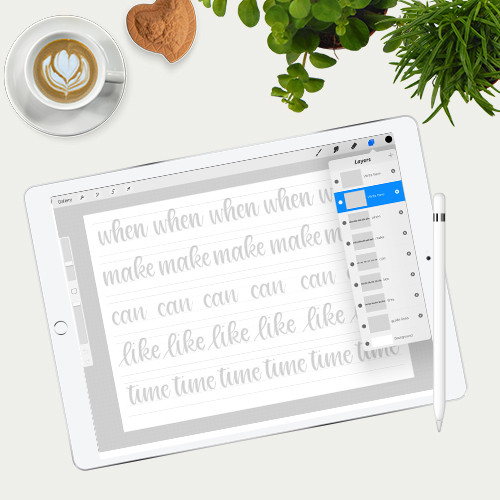 Lettering Practice - iPad Lettering