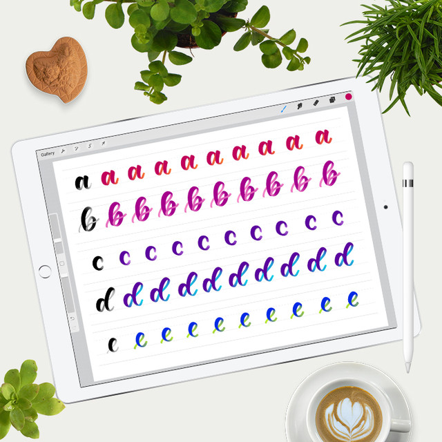 Lettering Practice - iPad Lettering