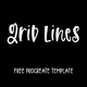 Grid Lines - iPad Lettering