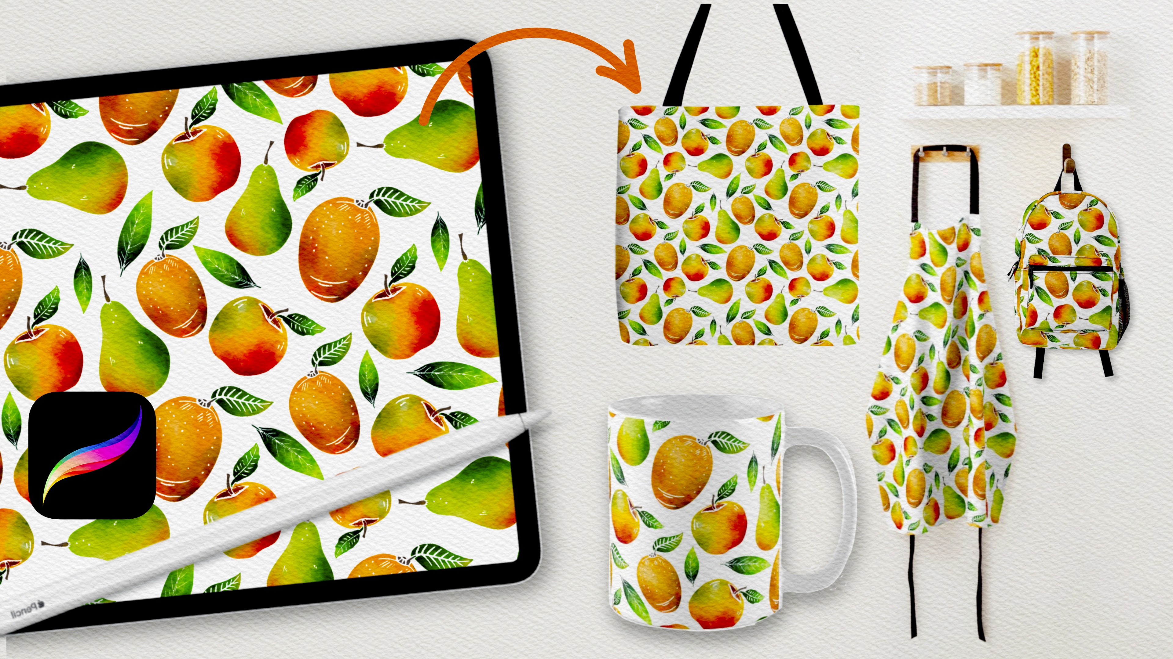 How to create beautiful seamless repeating patterns in Procreate - iPad ...