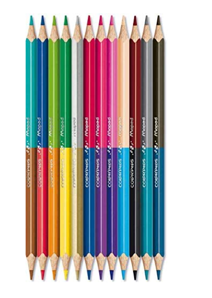 Color'Peps Duo Colored Pencils, Assorted Colors (12ct.) - Fisher Hawaii