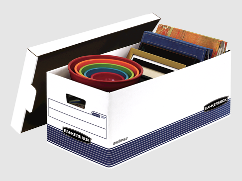 STOR/FILE Storage Box, 10" x 12" x 24", Letter Size, Lift-Off Lid ...