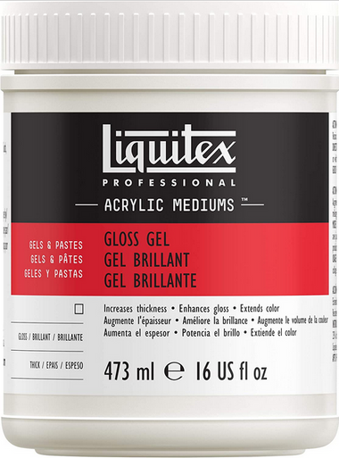 Liquitex Professional Acrylic Mediums Gloss Gel, 473ml - Fisher Hawaii