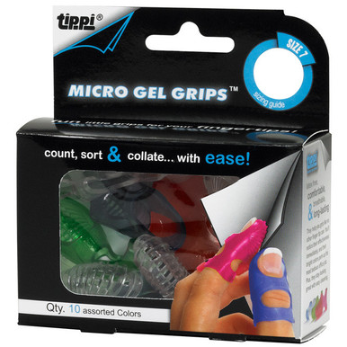 Micro Gel Fingertip Grips, Medium (Size 7), Assorted Colors - Fisher Hawaii