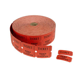 Double Ticket Roll, Red - Fisher Hawaii