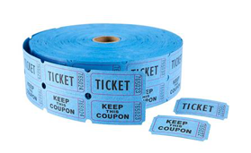 Double Ticket Roll, Blue - Fisher Hawaii