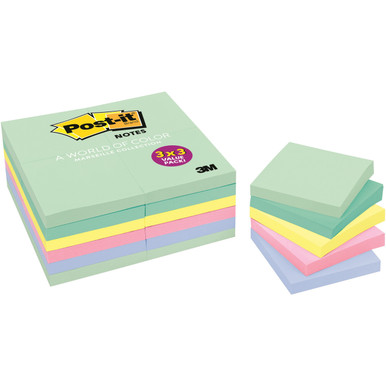 Post-it Notes, 1-3/8" x 1-7/8", Marseille Collection - Fisher Hawaii