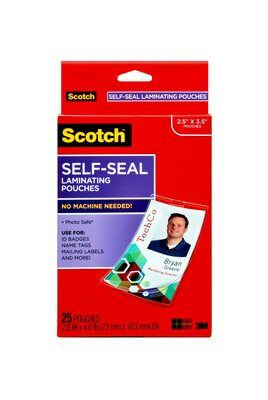 Scotch ID Badge/Tag Protectors, Includes Clips - Fisher Hawaii