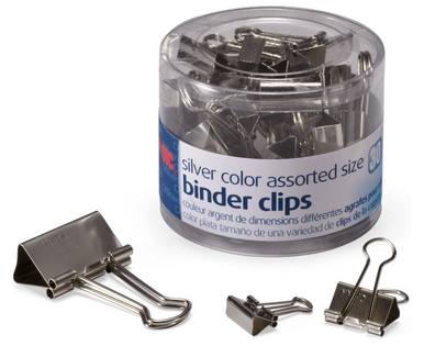 Assorted Size Binder Clips, Silver, 30 Count - Fisher Hawaii