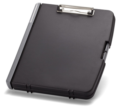 Triple File Storage Clipboard, Letter Size, Black, Recycled - Fisher Hawaii
