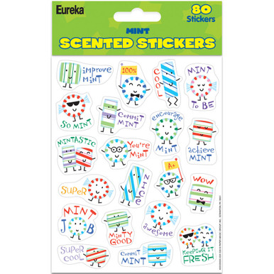 Mint Scented Stickers, Assorted, 80 Stickers - Fisher Hawaii