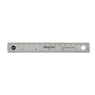 6" Stainless Steel Ruler w/ Cork Base - Fisher Hawaii