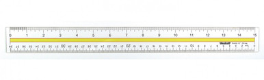 15" Acrylic Data Highlight Reading Ruler w/ Tinted Guide - Fisher Hawaii