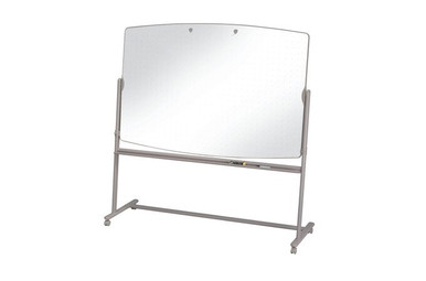 Reversible Mobile Whiteboard, Metal Frame, 72in. x 48in., White