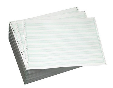14-7/8"x11" Continuous Premium Carbonless Computer Paper, 15#, 1/2 ...
