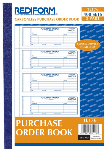 Purchase Order Book, 2-Parts, 4 per Page - Fisher Hawaii