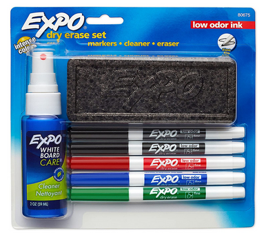 Dry Erase Starter Kit, 7 Piece Set - Fisher Hawaii
