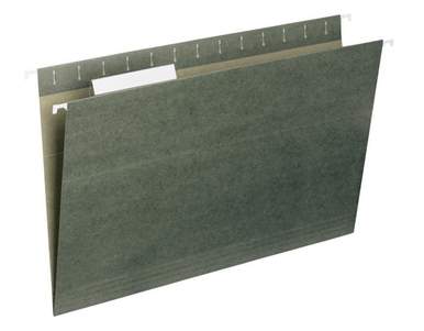 Hanging File Folders, Legal Size, Standard Green, 1/3 Cut Tab, 25 ...