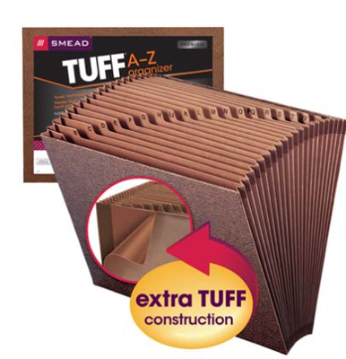Tuff Expanding File, A to Z, Letter Size, Open Top, Redrope - Fisher Hawaii