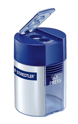 Two Hole Pencil Sharpener, Blue - Fisher Hawaii
