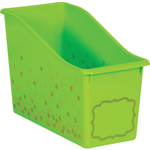 Confetti Plastic Book Bin, Lime - Fisher Hawaii