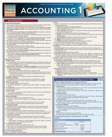 QuickStudy® Reference Guide, Accounting 1 - Fisher Hawaii