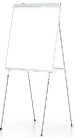 White Markerboard with Easel, 4-Leg - Fisher Hawaii