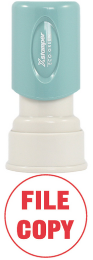 Eco-Green "FILE COPY" Stamp, Red - Fisher Hawaii