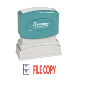 Xstamper, 2032 "FILE COPY", Red/Blue - Fisher Hawaii