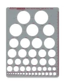 Metric Circle Template, 7.75" x 10" - Fisher Hawaii