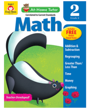 At Home Tutor Math Activity Book, Grade 2 - Fisher Hawaii