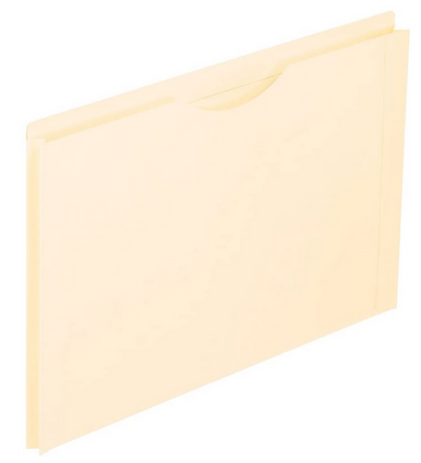 Reinforced File Jackets, 1" Expansion, Legal Size, Manila - Fisher Hawaii