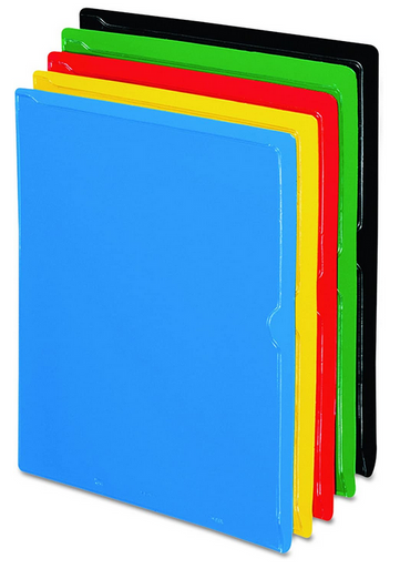CopyGuard Vinyl Organizers, Assorted Colors, Clear Front, Letter Size ...
