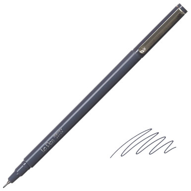 Uchida Le Pen Fine Line Marker Pen, Micro-Fine Point (0.3mm), Grey ...