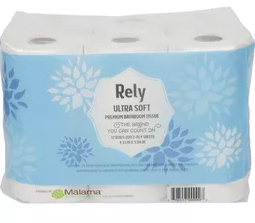 Rely 2Ply Ultra Soft Premium Bathroom Tissue, 12 Pack - Fisher Hawaii