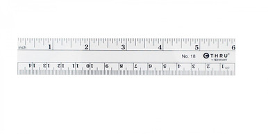 C-Thru Transparent Flexible Ruler, 6" - Fisher Hawaii
