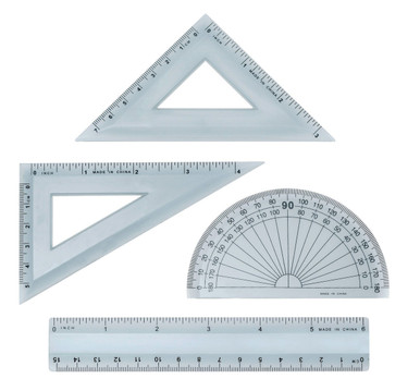 Ruler Combo Set, 6", 4 Pieces - Fisher Hawaii