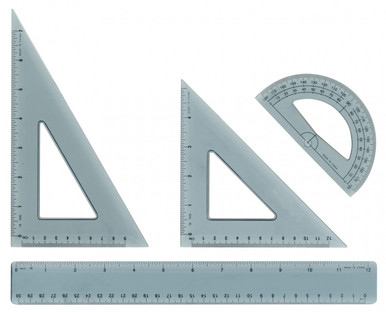 Ruler Combo Set, 12", 4 Pieces - Fisher Hawaii