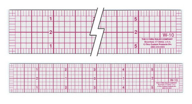 1" x 6" Transparent Graph Ruler - Fisher Hawaii