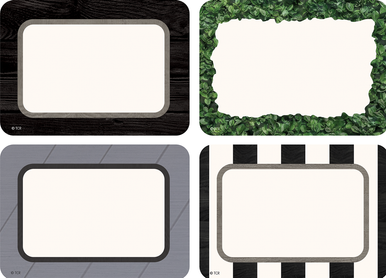 Modern Farmhouse Name Tags/Labels, Assorted Designs, Multi-Pack ...
