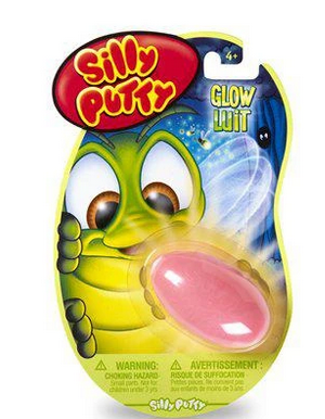 Silly Putty, Glow in the Dark, 0.37 oz, Assorted Colors - Fisher Hawaii
