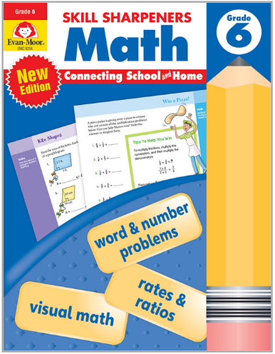 Skill Sharpeners: Math Activity Book, Grade 6 - Fisher Hawaii