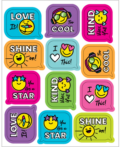 Smiley Faces Motivational Stickers - Fisher Hawaii