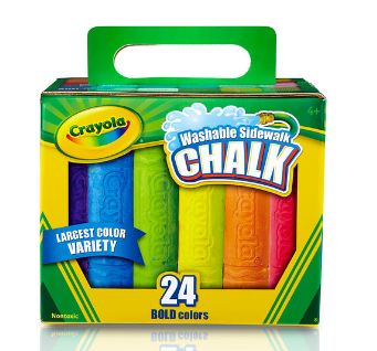 Washable Sidewalk Chalk, Assorted Colors, 24 Chalks - Fisher Hawaii