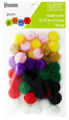 Pom Poms 0.75"/19mm Multi Color - Fisher Hawaii