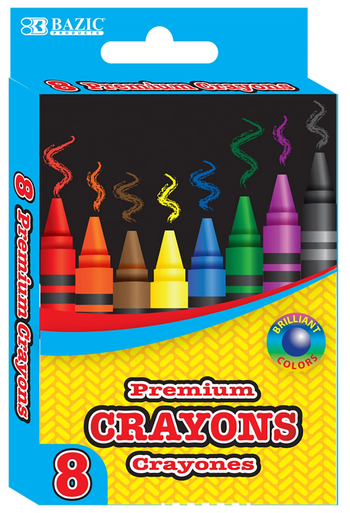 Premium Crayons, 8 Colors - Fisher Hawaii