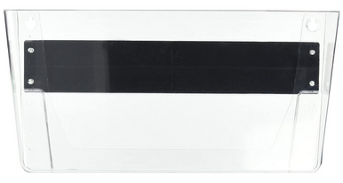 Magnetic Wall File Pocket, Letter Size, Clear - Fisher Hawaii