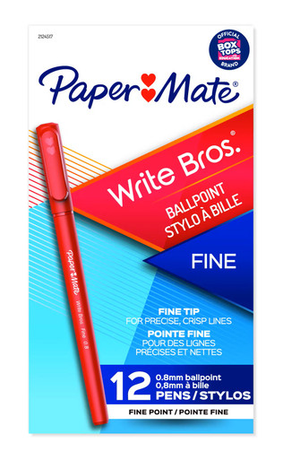 Write Bros. Ballpoint Pen, Fine (0.8mm), Red - Fisher Hawaii
