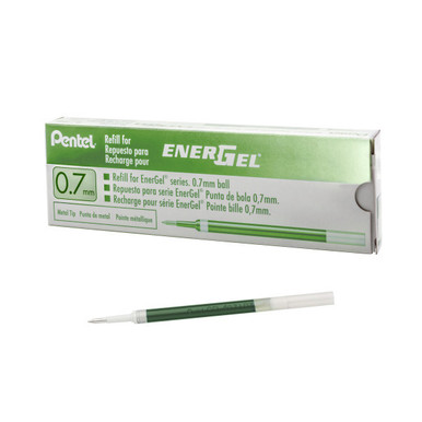 Ink Refill for EnerGel Gel Pen, Medium Point/0.7mm, Green Ink, 1 Refill ...