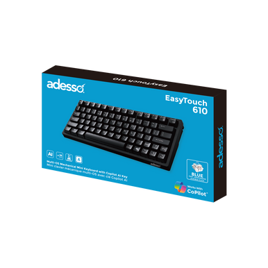 Multi-OS Mechanical Compact Keyboard With CoPilot AI Hotkey - Fisher Hawaii